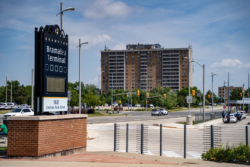 View of Bramalea Bus Terminal in Brampton. Editorial Photo - Image of ...