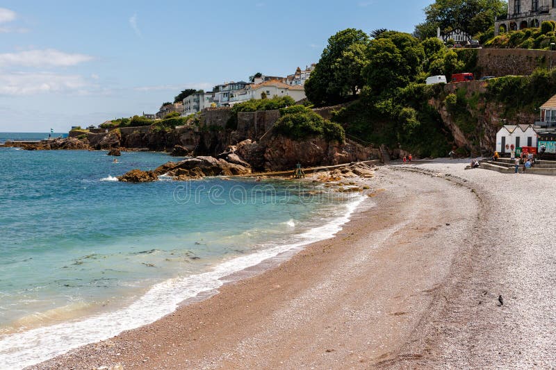 View at Breakwater Beach in Devon. Brixham, Devon, UK, June 10, 2024 ...