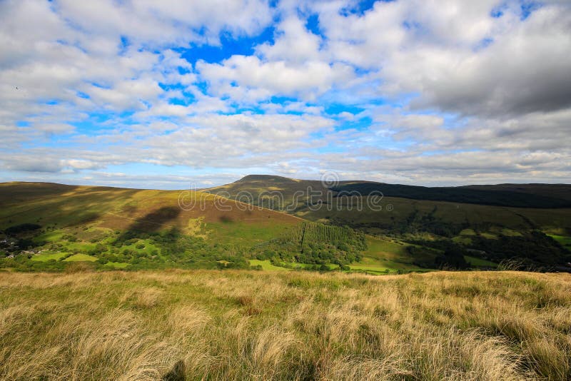 View of the Brecon Beacons in Wales Stock Image - Image of higher, iron ...