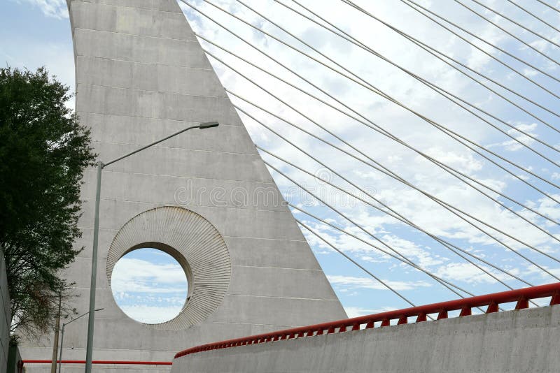 View of Bridge Against Sky. Modern Architecture Stock Image - Image of ...