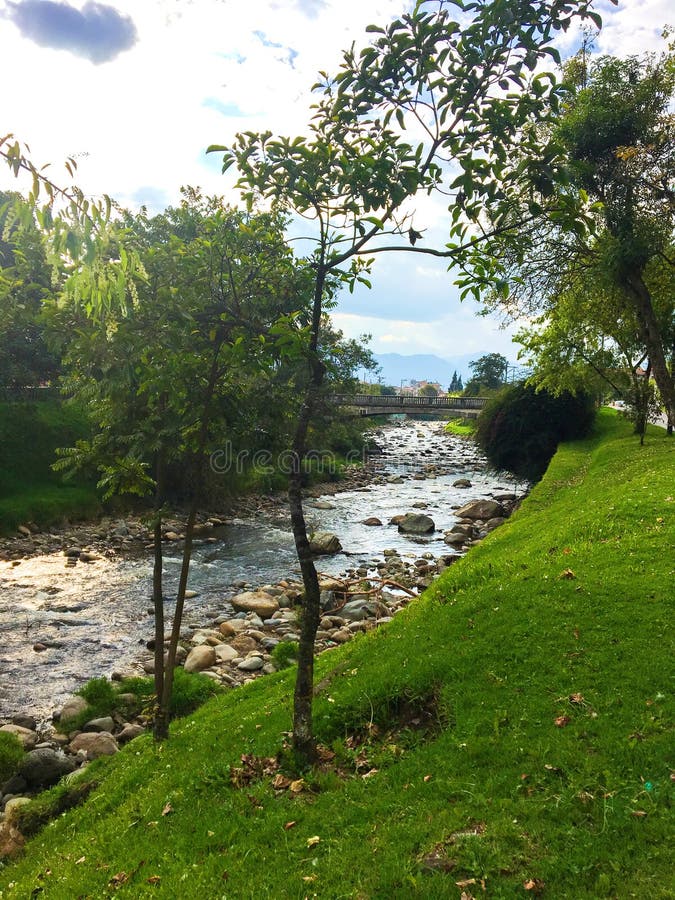 Rio Tomebamba in Cuenca Ecuador Stock Photo - Image of bridge, flows ...