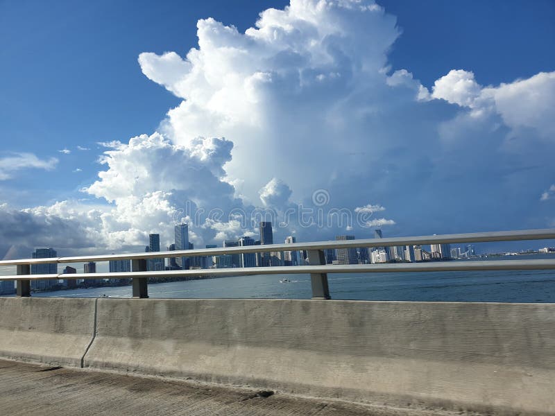 View from a Bridge in Miami Stock Photo - Image of miami, uber: 166338074