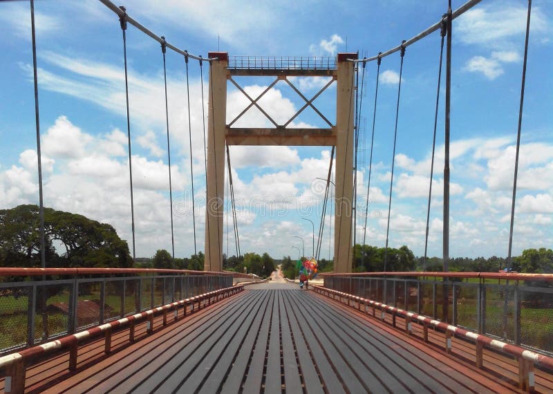 Myanmar bridge stock image. Image of myanmar, beautiful - 116146279