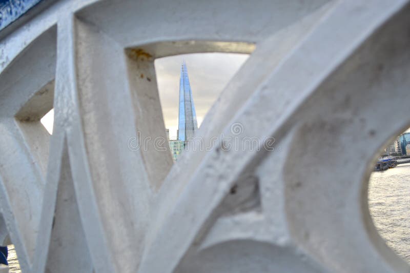 View through Bridge Railing Stock Photo - Image of cool, outdoor: 84800308