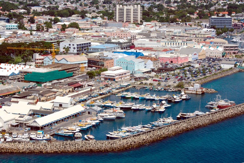 View of Bridgetown (Barbados) Stock Photo - Image of street, tropical ...
