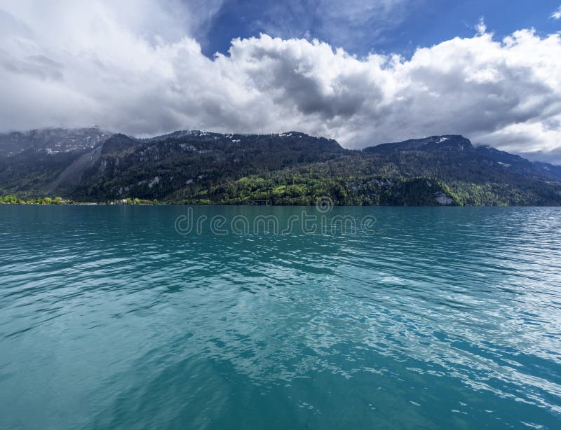 Brienz lake Switzerland stock photo. Image of swiss, lake - 70492666