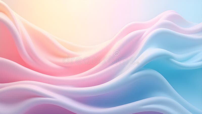 Bright Liquid Gradients Blending into One Another on a Smooth, Glowing ...