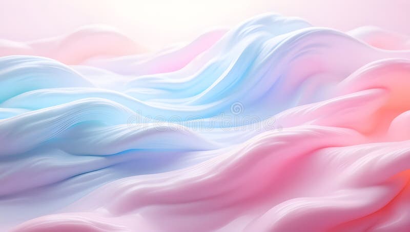 Bright Liquid Gradients Blending into One Another on a Smooth, Glowing ...