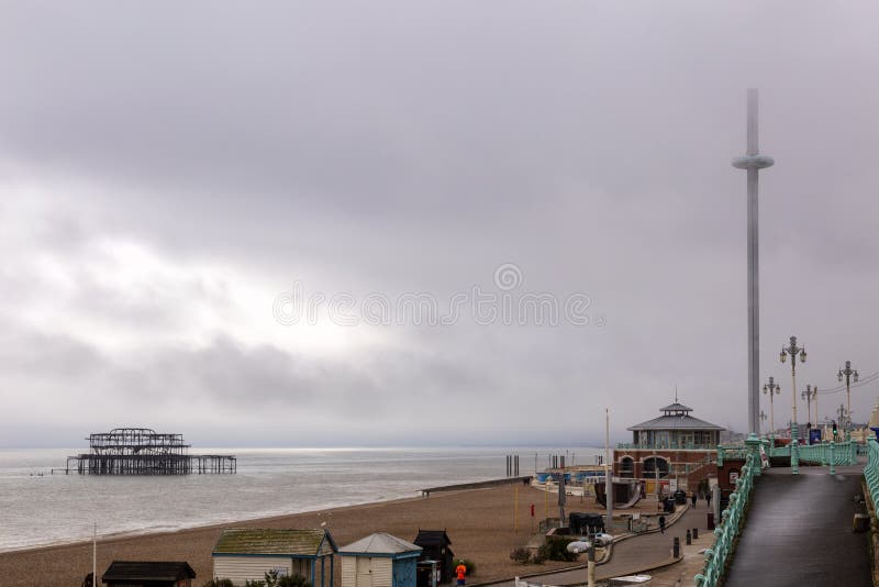 View of Brighton City during Lock Down Editorial Photo - Image of empty ...