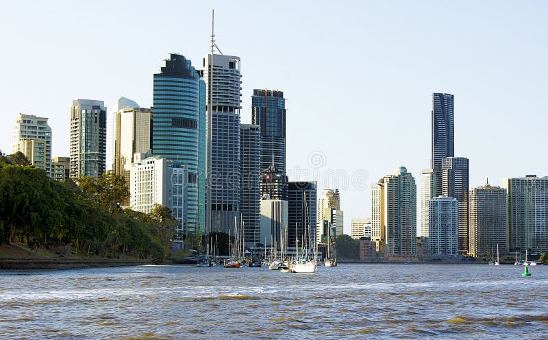 View of the Brisbane Coastal River, Australia Editorial Photography ...
