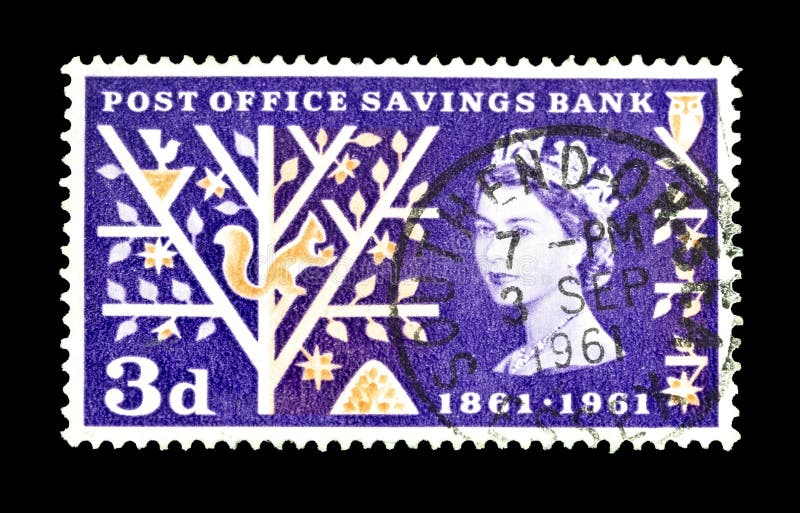 Colourful British Postage Stamps Editorial Stock Image - Image of view ...