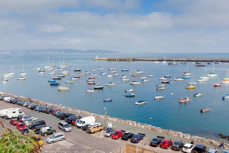 View of Brixham Devon England during the Heatwave of Summer 2013 ...