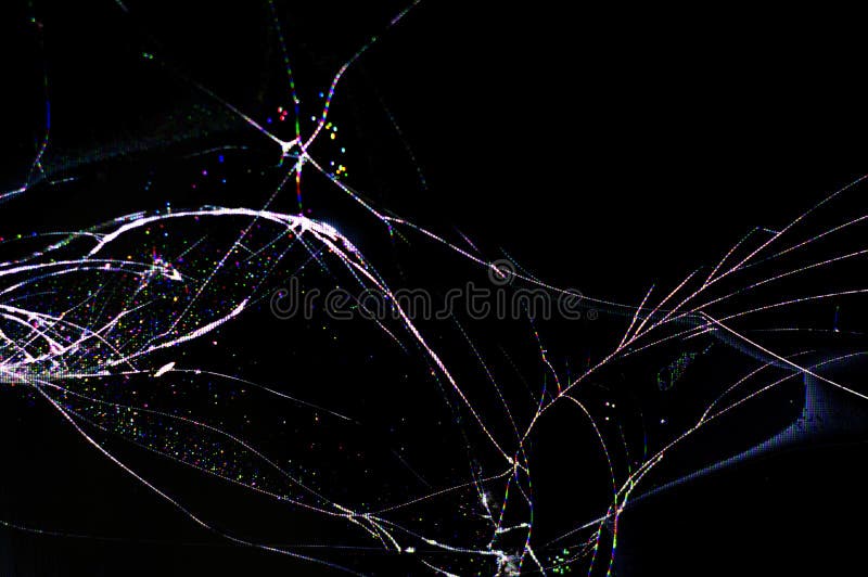 View of a Broken and Non-working Screen of an Electronic Device Stock ...