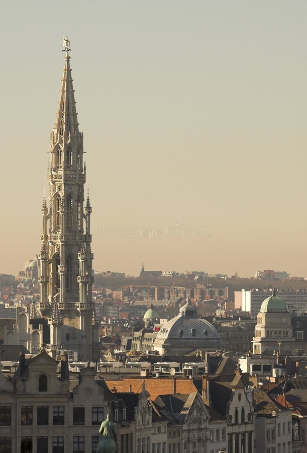 View of Brussel stock photo. Image of cityscape, wide - 4362798