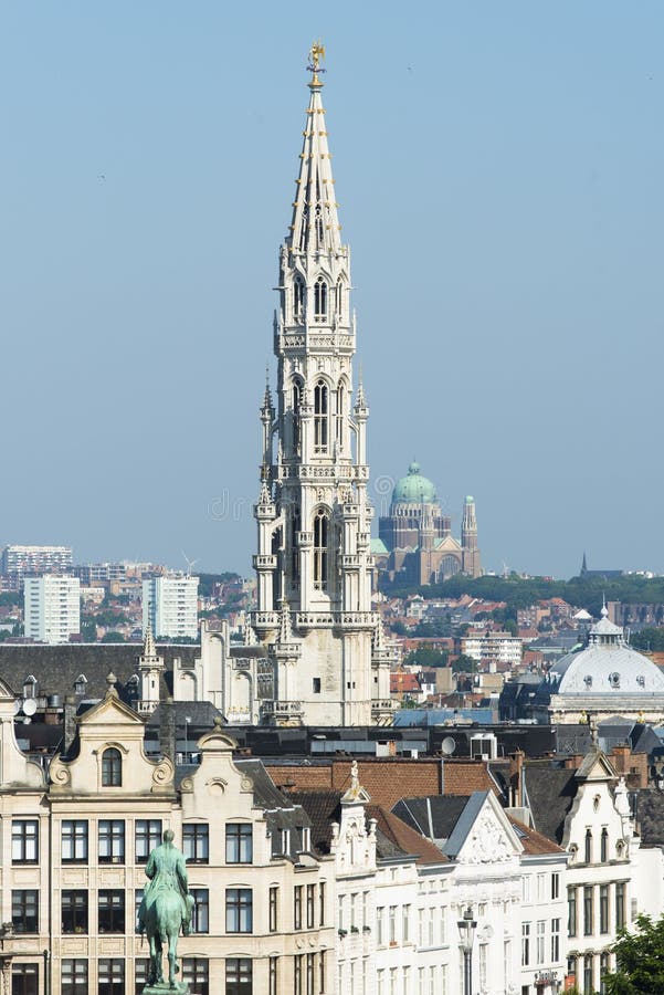 View of Brussels stock image. Image of european, building - 97460583