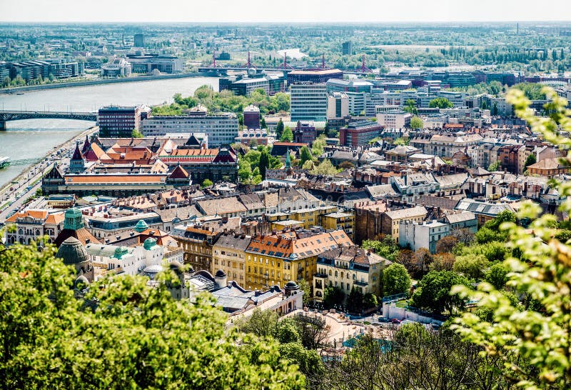 View of Buda stock image. Image of landmark, horizontal - 40638179