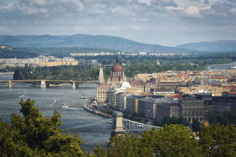 View of Budapest from Citadele Stock Photo - Image of hungary, europe ...