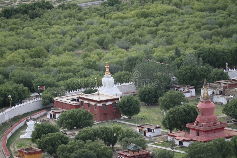 View of the Buddhist Monastery Samye Stock Photo - Image of buddhism ...