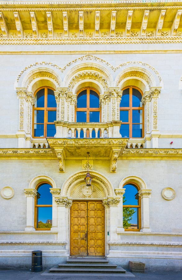 View of a Building Inside of the Trinity College Campus in Dublin ...