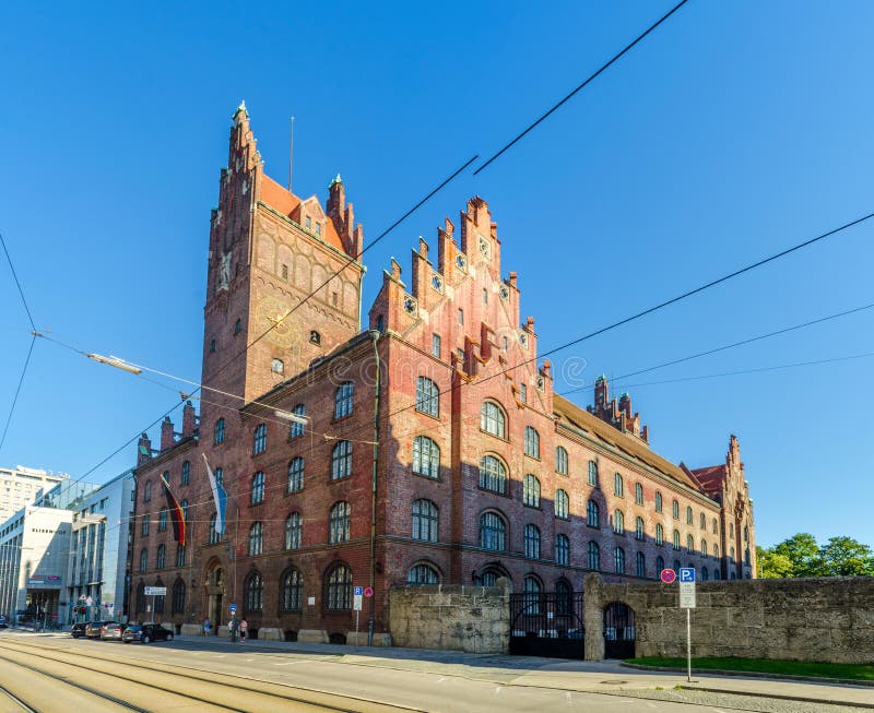 View of the Building of Oberlandesgericht Courthouse in German City ...