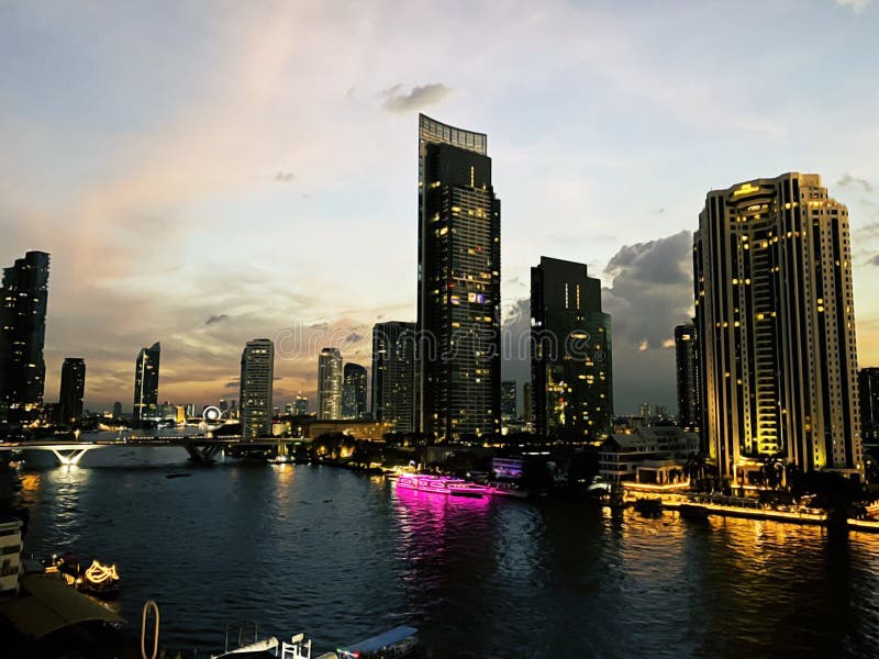 View of the Building on the River Editorial Stock Photo - Image of ...