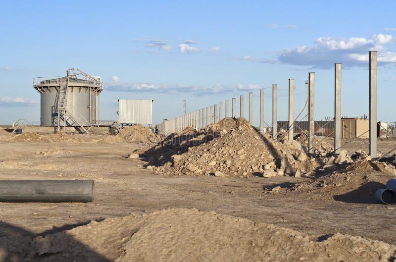 Uranium Field In Central Asia. The Equipment And Mechanisms In R Stock ...