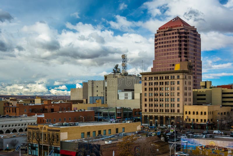 View of Buildings in Downtown Albuquerque, New Mexico. Editorial ...