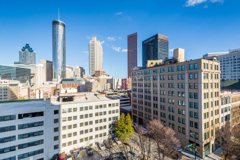 View of Buildings in Downtown Atlanta, Georgia Editorial Photography ...