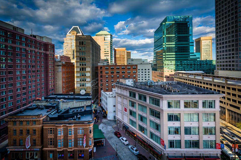 View of Buildings in Downtown Baltimore, Maryland. Editorial ...