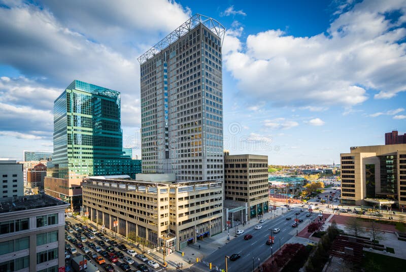 View of Buildings in Downtown Baltimore, Maryland. Editorial Stock ...