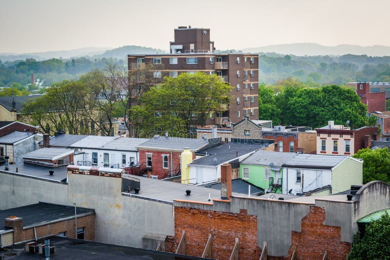 View of Buildings in Downtown Reading, Pennsylvania. Stock Photo ...