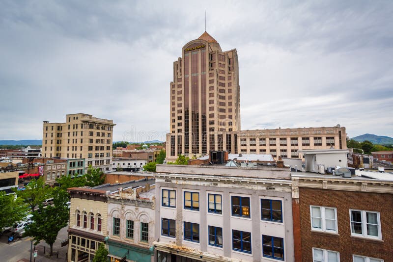 View of Buildings in Downtown Roanoke, Virginia Editorial Photo - Image ...