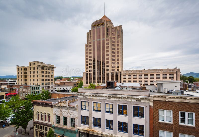View of Buildings in Downtown Roanoke, Virginia Editorial Photography ...