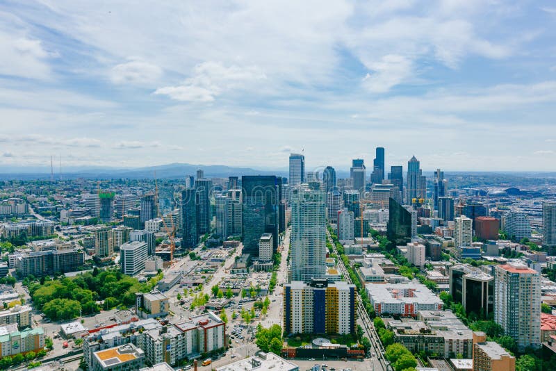 Buildings and Streets of Downtown Seattle, USA Editorial Image - Image ...