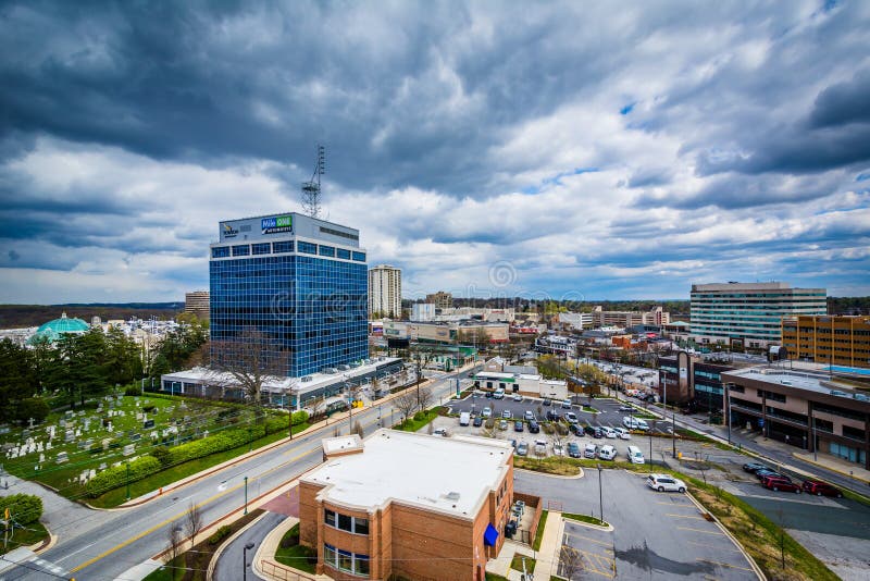 View of Buildings in Towson, Maryland. Editorial Photography - Image of ...
