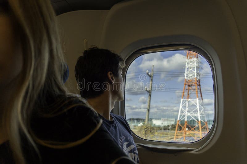 A View through a Bullet Train Window Stock Photo - Image of network ...