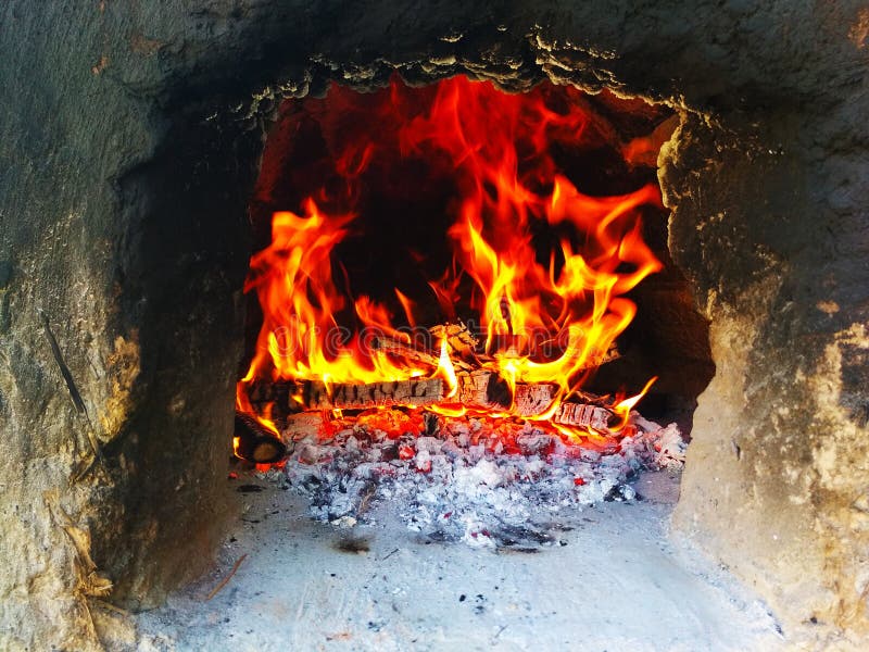 Bright Red Flame Tips in a Stove Stock Image - Image of tongue, natural ...
