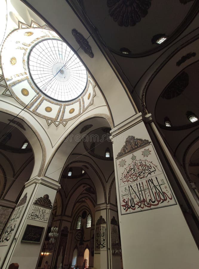 View of Bursa Grand Mosque or Ulu Cami in Bursa, Turkey Editorial Image ...