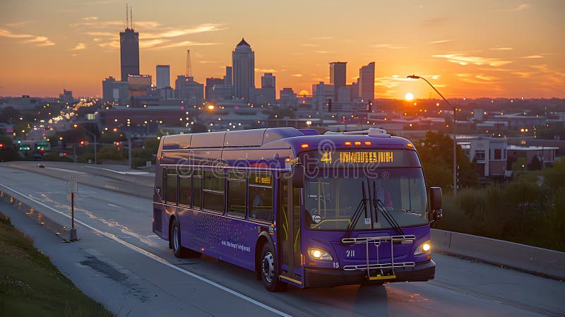 View of Bus on Highway Road Stock Photo - Image of countryside, express ...