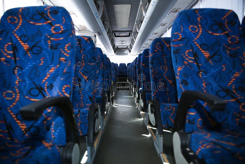 View of bus interior stock photo. Image of motor, lifestyle - 130297774