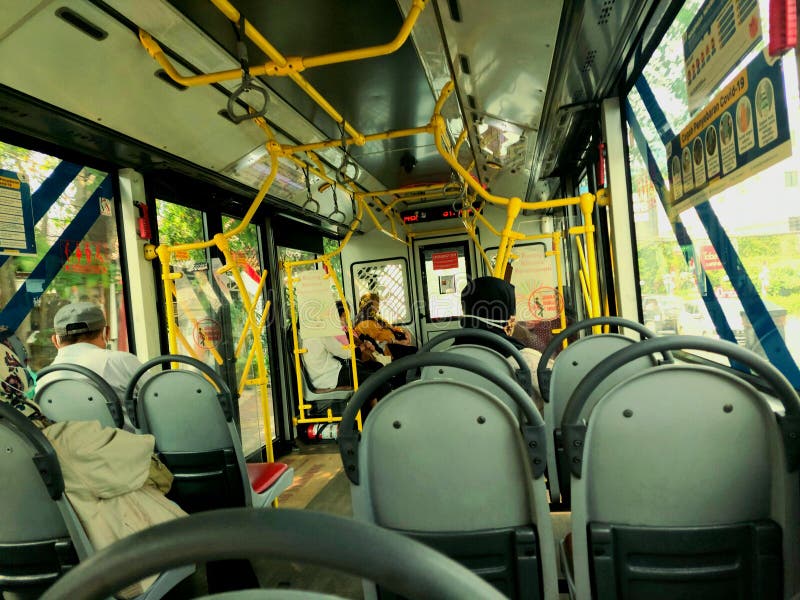 View of bus transjakarta editorial photography. Image of view - 226855937