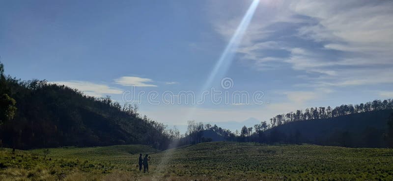 View of Buthak Mountain stock photo. Image of indonesia - 284794930