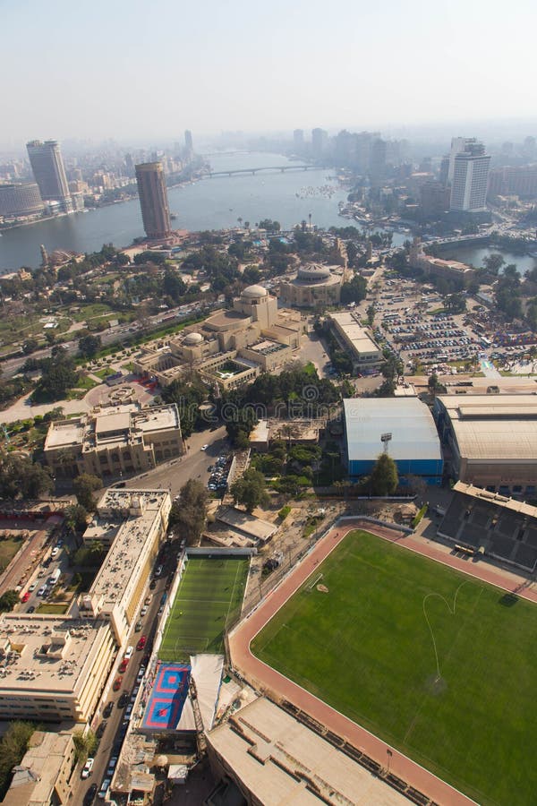 View of Cairo from Cairo Tower Editorial Photography - Image of ...