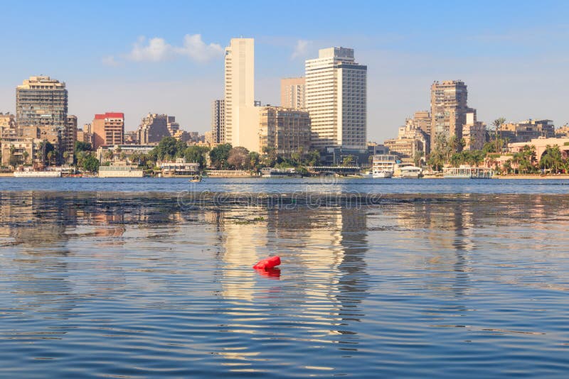 View of Cairo City and Nile River in Egypt Stock Image - Image of ...