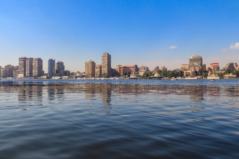 View of Cairo City and Nile River in Egypt Stock Photo - Image of coast ...