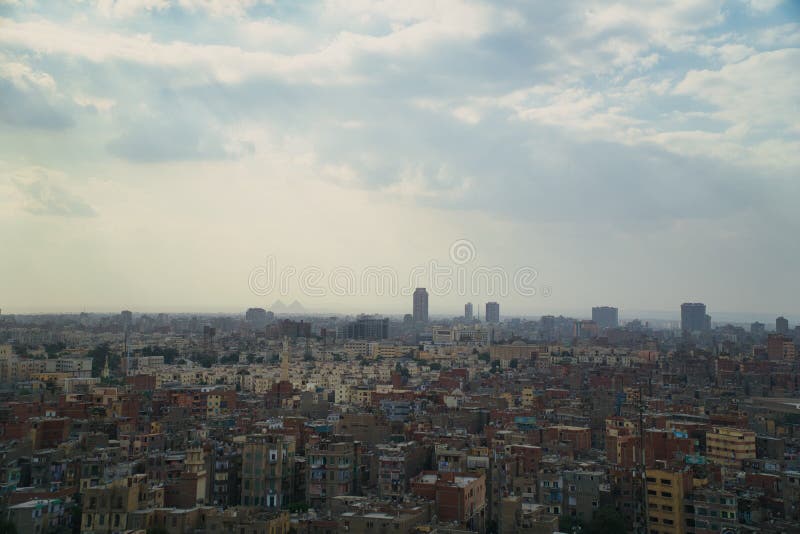 View of Cairo Skyline from Mohammad Ali Mosque Stock Photo - Image of ...