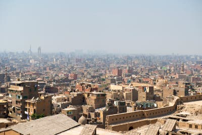 View of Cairo slums stock image. Image of africa, downtown - 31961915