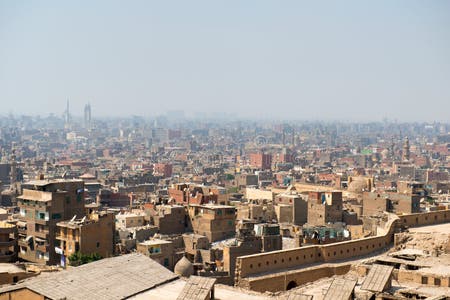 View of Cairo slums stock image. Image of africa, downtown - 31961915
