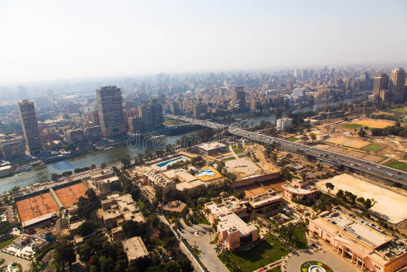 View of Cairo from Cairo Tower Editorial Photography - Image of capital ...