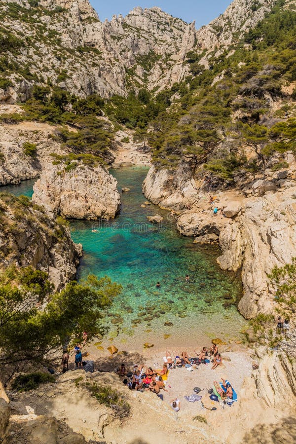 A View of Calanques in Marseille France Stock Image - Image of ...